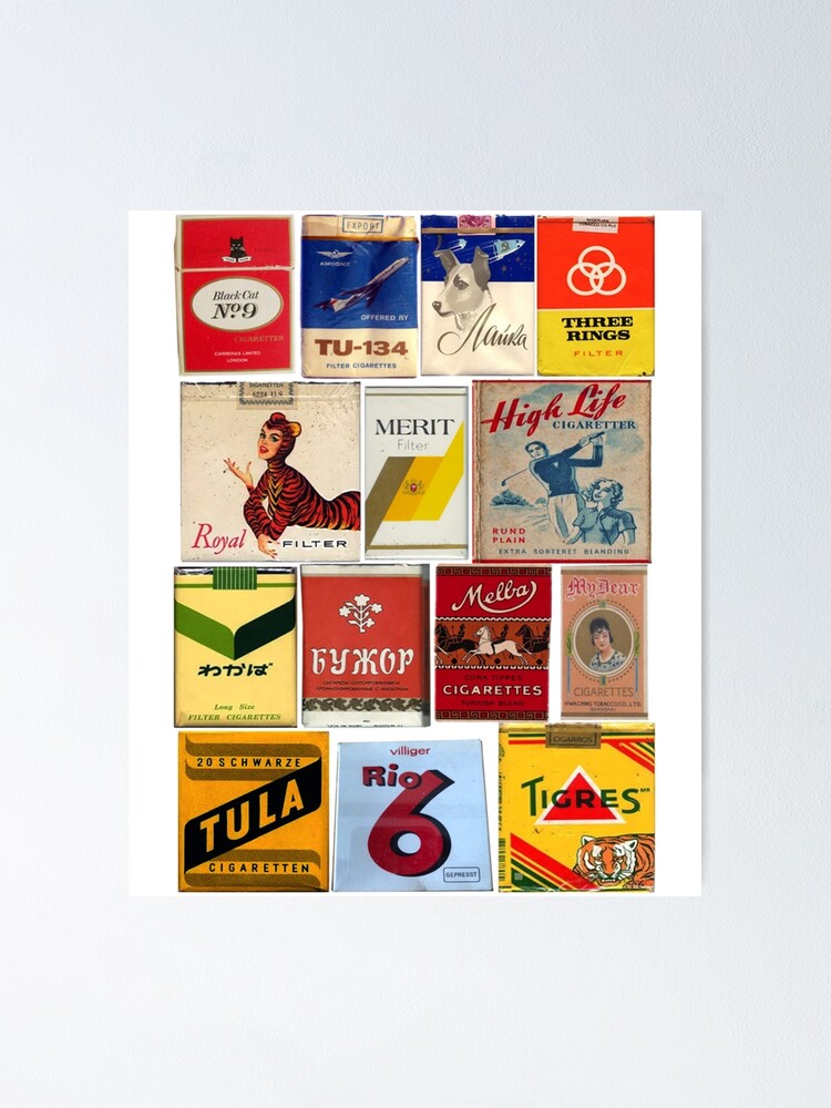 "Cigarette packets " Poster for Sale by FedesArtworksz | Redbubble
