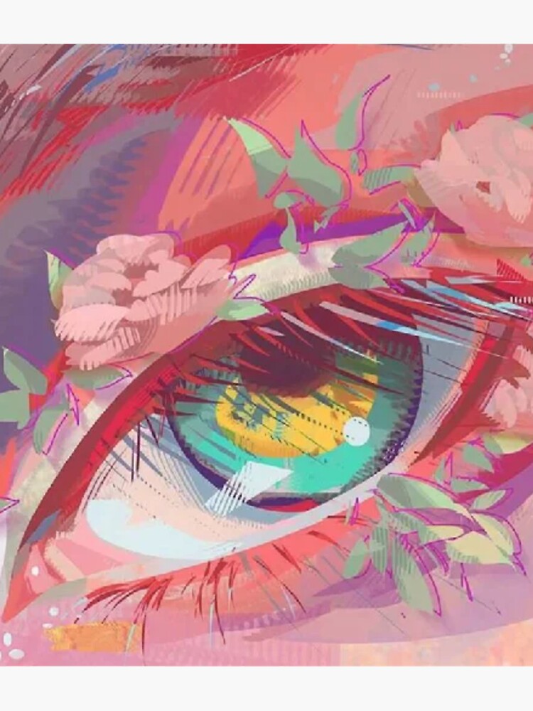 Anime Eyes Mouth Sticker For Sale By Justtops4you Redbubble