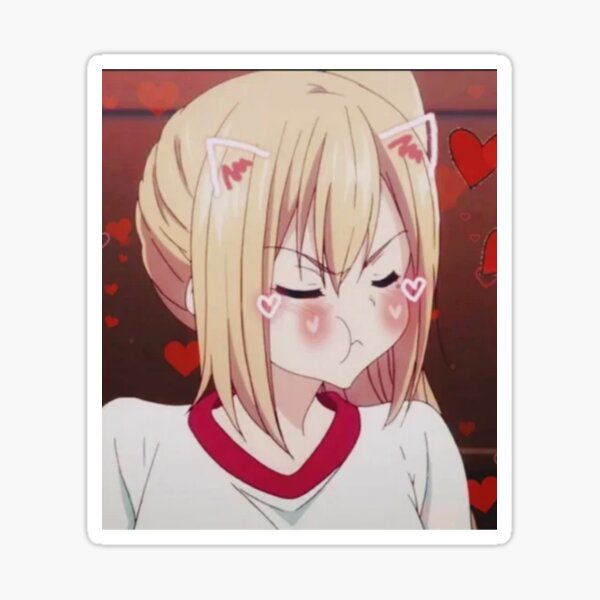 Anime Eyes Mouth Sticker By Justtops4you Redbubble