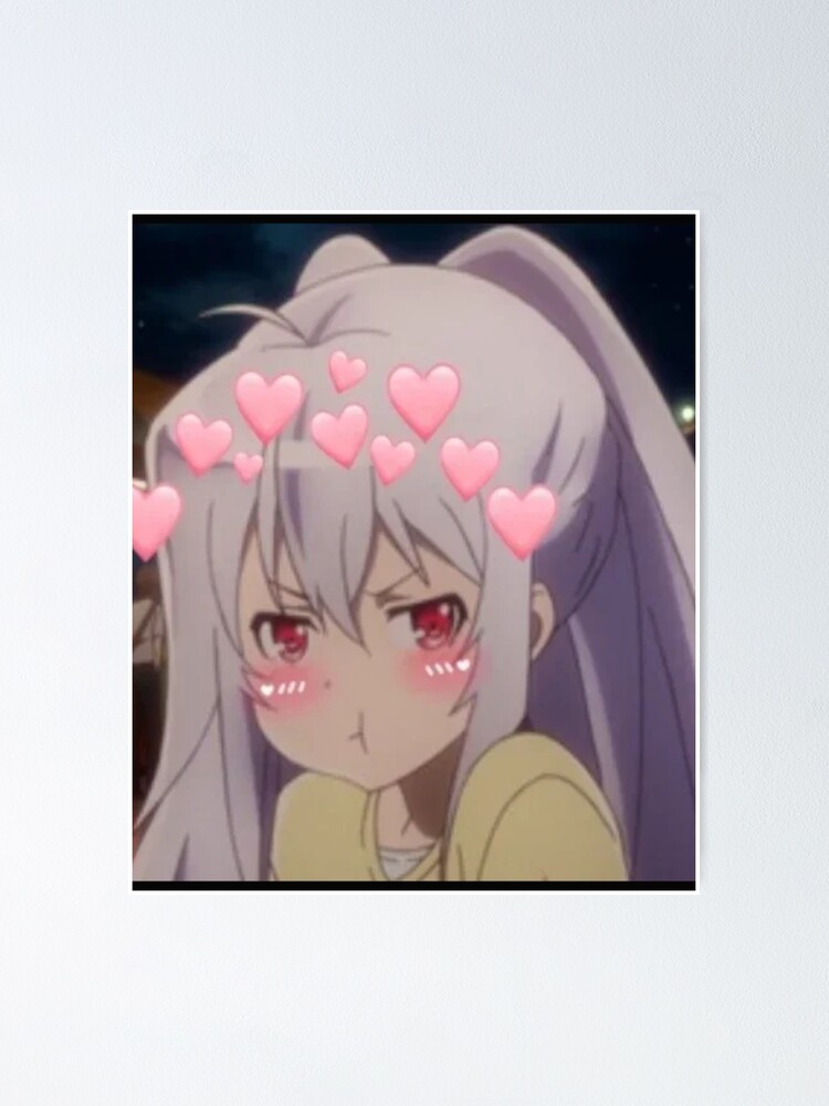Anime Eyes Mouth Poster For Sale By Justtops4you Redbubble