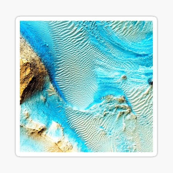 "Nili Fossae, layered bedrock as horizontal striations in the light ...