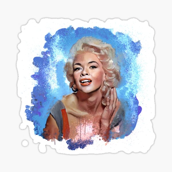 "Mens Best Jayne Mansfield Movie Actress American Cute Gifts" Sticker ...