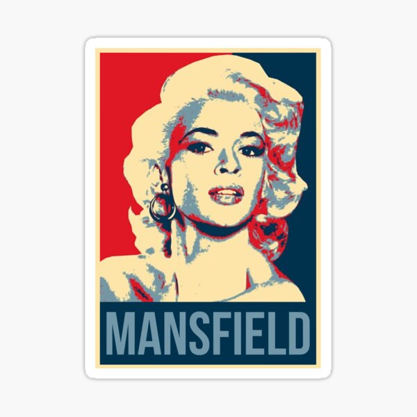 "Mens Womens Jayne Mansfield Gifts For Movie Fans" Sticker by ...