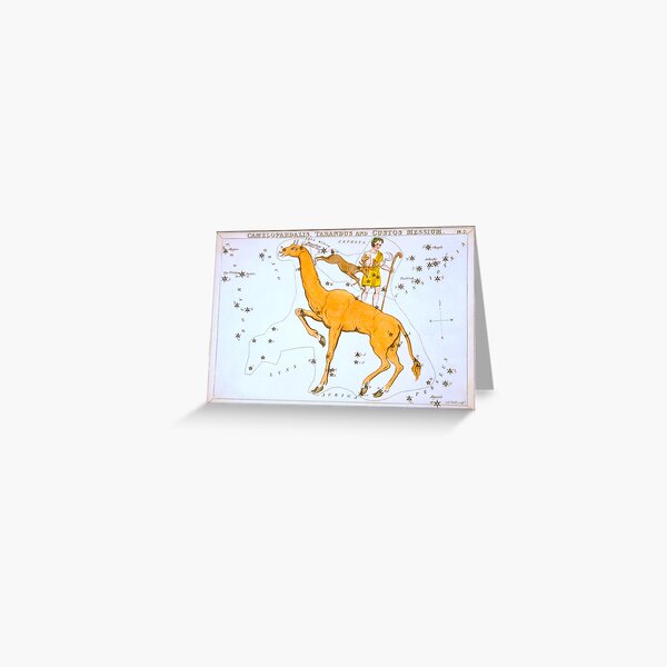 "Antique Camelopardalis, Tarandus, and Custos Messium Constellation Map ...