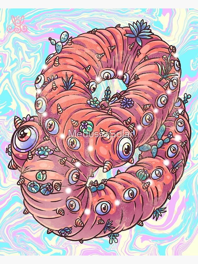 "Pastel Mongolian Death Worm" Poster for Sale by MedussaSolar | Redbubble