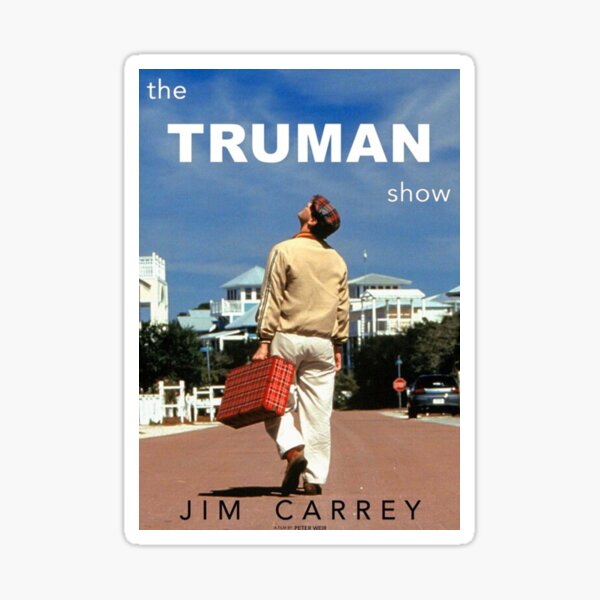 "The Truman Show " Sticker by marilynharte | Redbubble