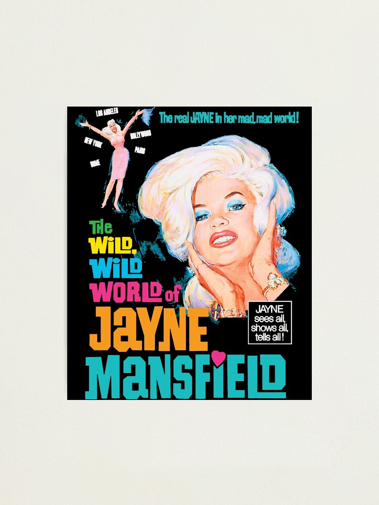 Vintage Retro Jayne Mansfield Movie Actress American Awesome For Music