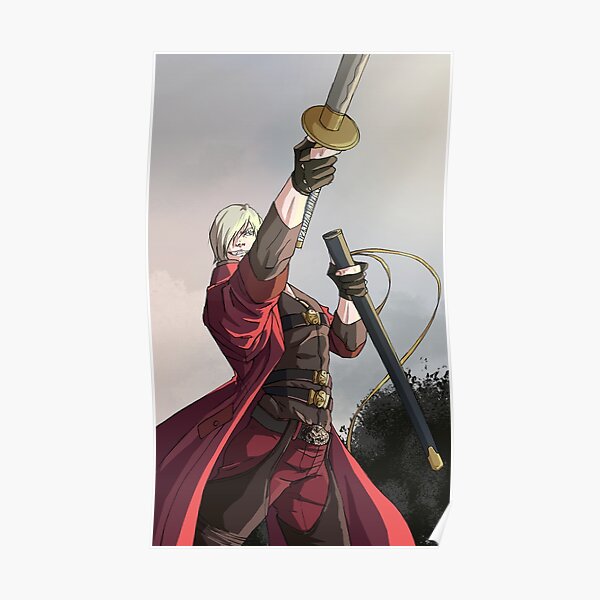 "DMC4 Dante with Yamato" Poster for Sale by AzuneWakana | Redbubble