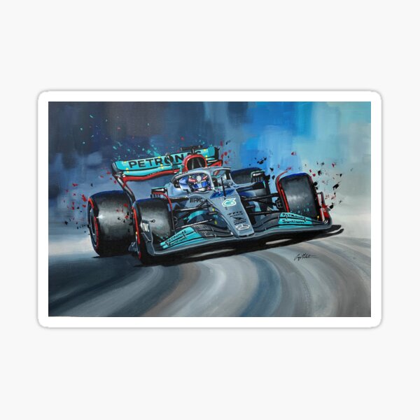 "GEORGE RUSSELL 2022" Sticker for Sale by Gregtillettart | Redbubble