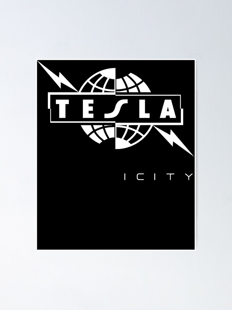 "Tesla Band Logo " Poster by belinescob | Redbubble