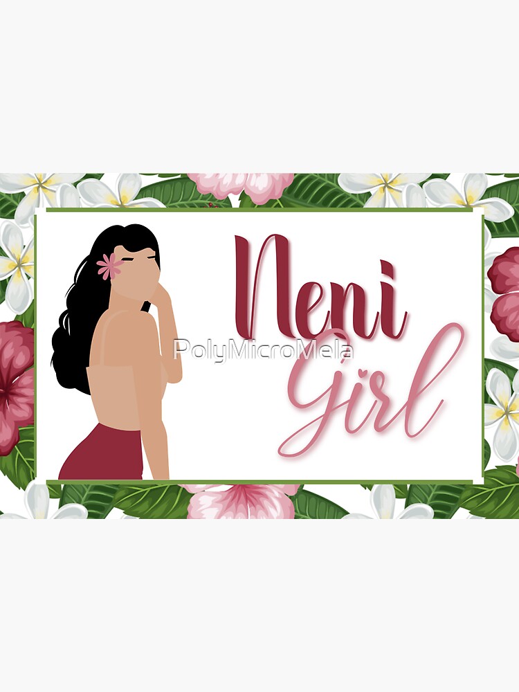 "Neni Girl" Sticker by PolyMicroMela | Redbubble
