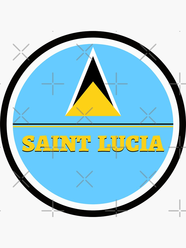 "My Saint Lucian Identity" Sticker by FedSherDesign | Redbubble