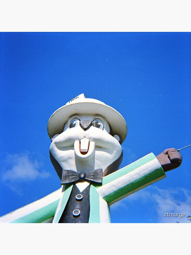 "Giant Gopher Statue - Lomography Medium Format Diana F+" Sticker for ...
