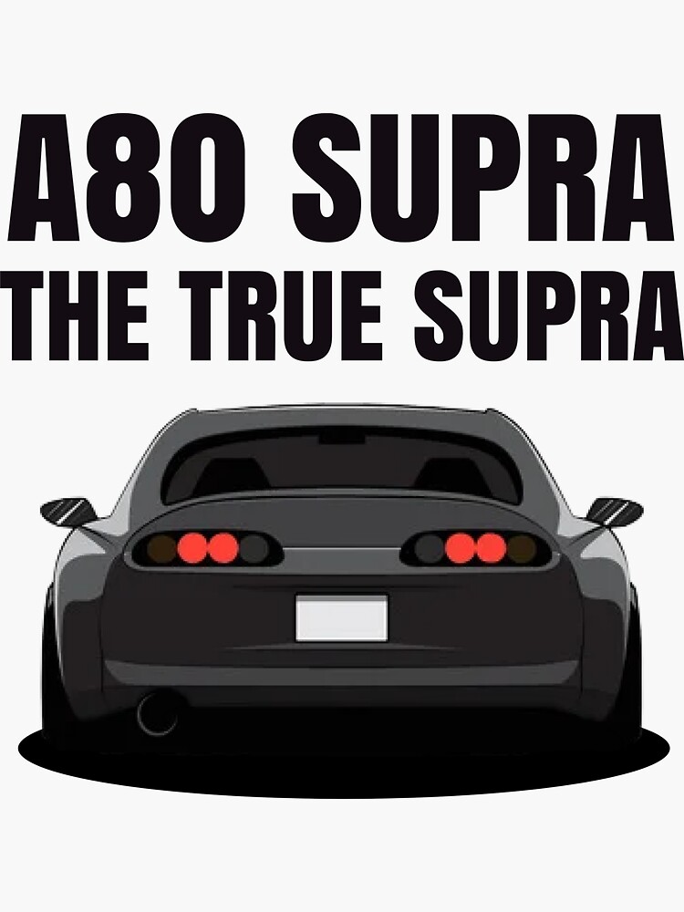 "A80 Supra" Sticker by MOTOSHIFT | Redbubble