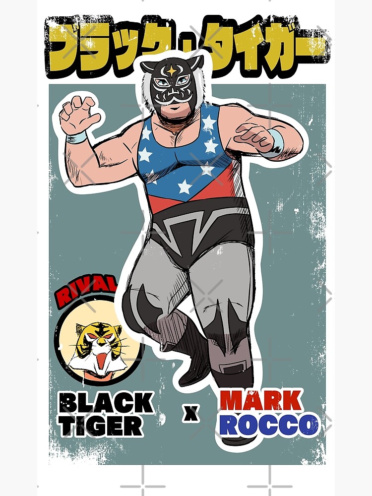 "Black Tiger Mask" Poster by beardrooler | Redbubble