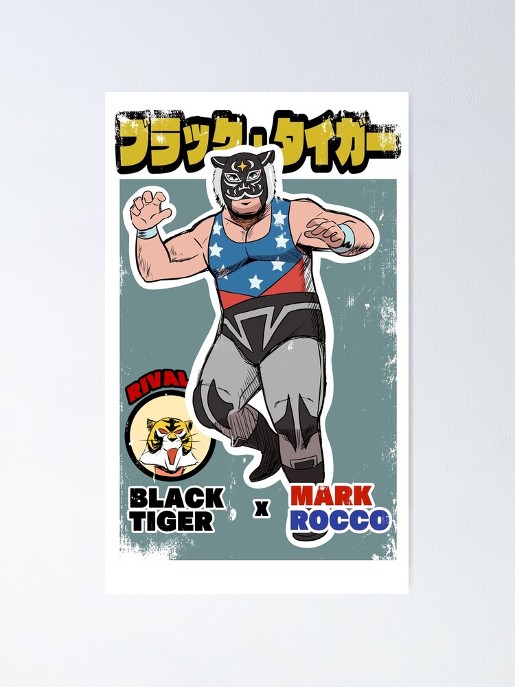 "Black Tiger Mask" Poster by beardrooler | Redbubble