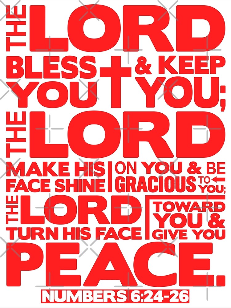 "Numbers 6:24-26 The Lord Bless You & Keep You" Poster for Sale by plushism | Redbubble