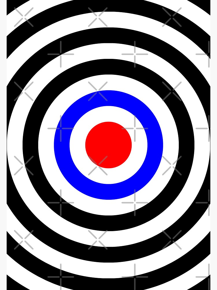 "Mod Target/Roundel Inside Concentric Circles" Sticker by SCHPiDAUU ...