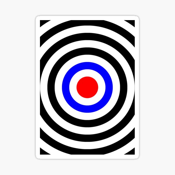 "Mod Target/Roundel Inside Concentric Circles" Sticker by SCHPiDAUU ...