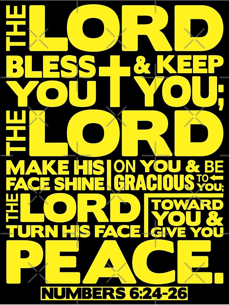 "Numbers 6:24-26 The Lord Bless You & Keep You" Poster for Sale by ...