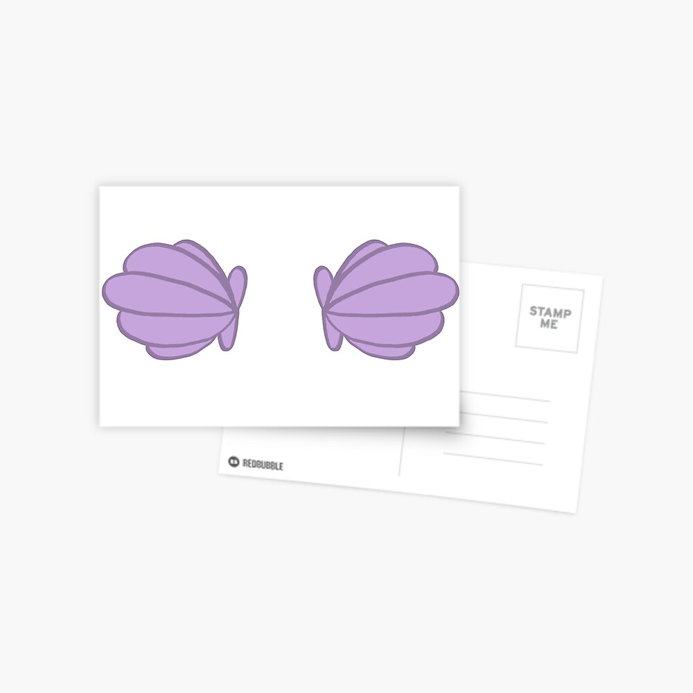 "Sea Shell Bra" Sticker for Sale by catpunzel | Redbubble