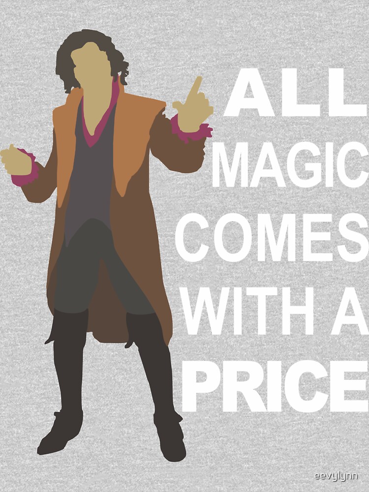 "Rumple - All Magic - White Text" T-shirt for Sale by eevylynn ...