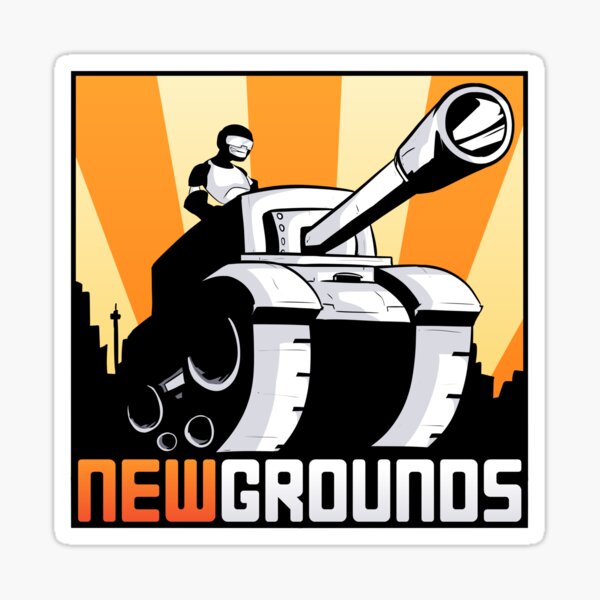 "Redraw Newgrounds Logo" Sticker for Sale by Du57Y | Redbubble