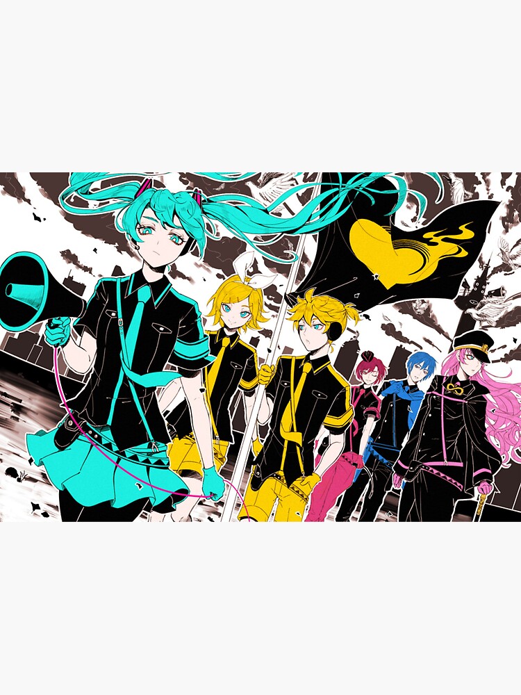 "Vocaloid poster" Sticker for Sale by BaryonyxStore | Redbubble