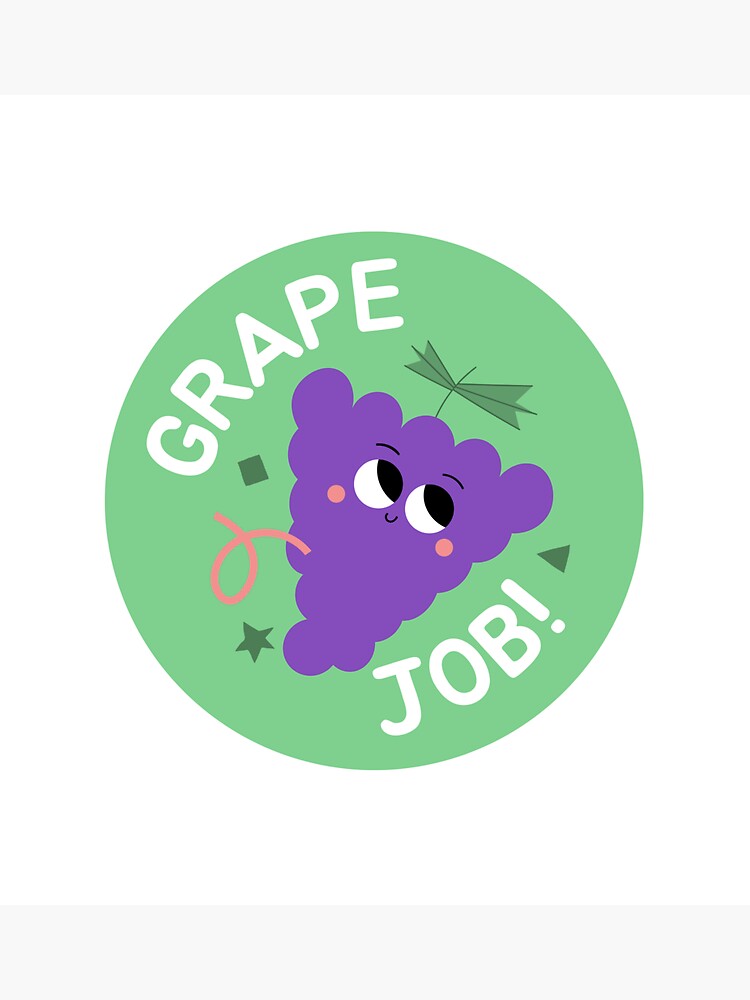 "Grape job " Sticker for Sale by Jaadueekala | Redbubble
