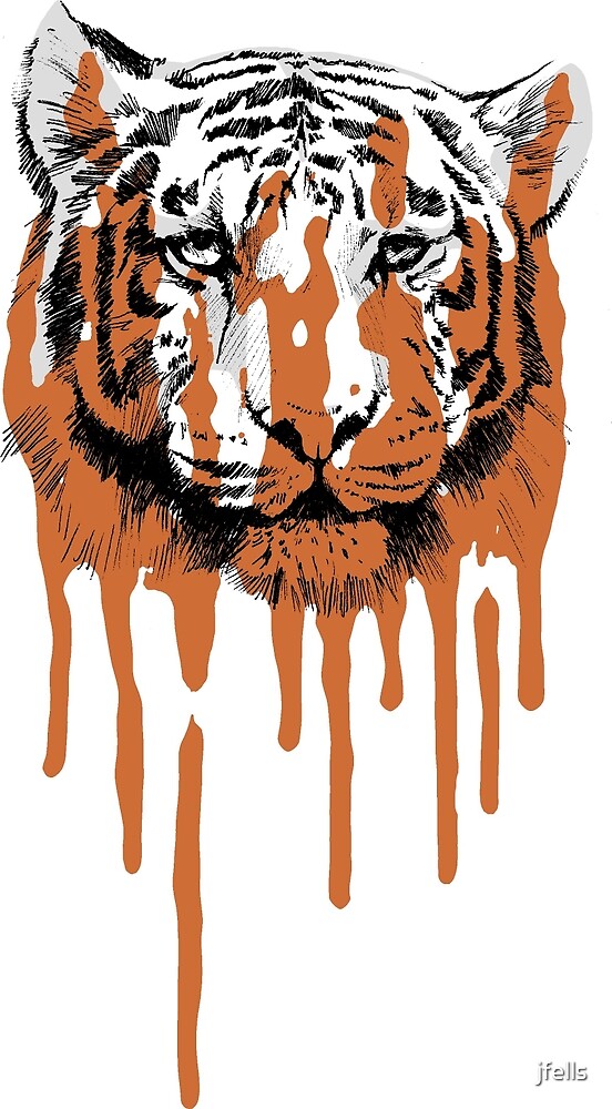 "Melting Tiger" by jfells | Redbubble