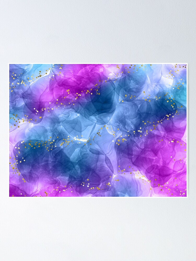 "Fantasy Alcohol Ink Background" Poster for Sale by ABRAHEEMALI | Redbubble