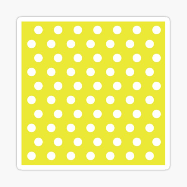 "Classic Polka Dot Pattern_Light Yellow" Sticker for Sale by fhjr2002 ...