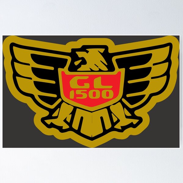 "Golden Motorcycle logo" Poster for Sale by P-aws | Redbubble
