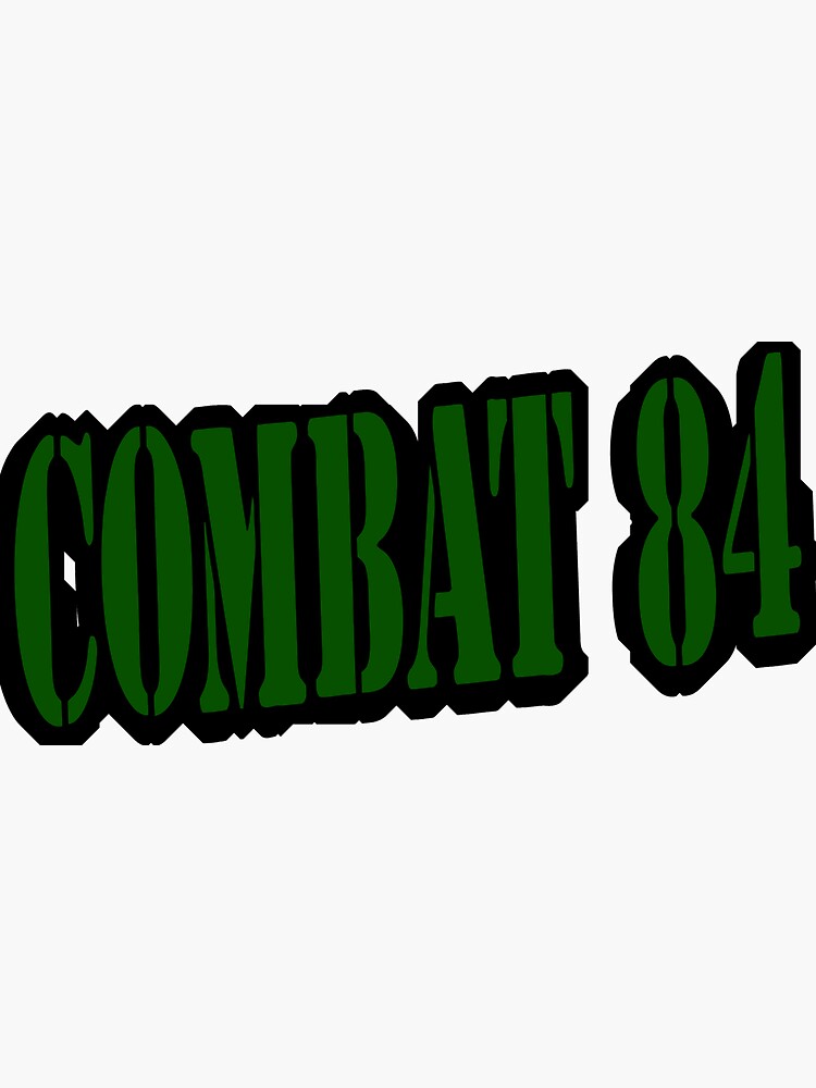 "Combat 84 logo" Sticker for Sale by Mitchemuuw | Redbubble