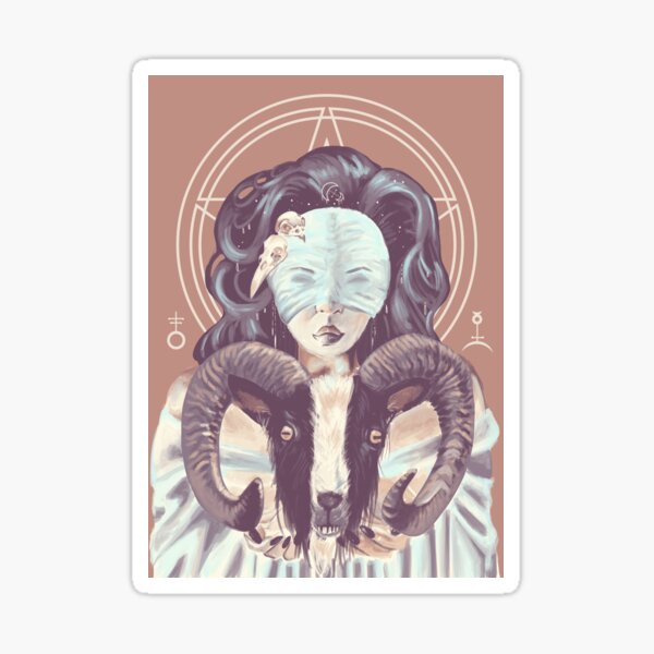 "Bride of Satan" Sticker for Sale by katiewhittle | Redbubble