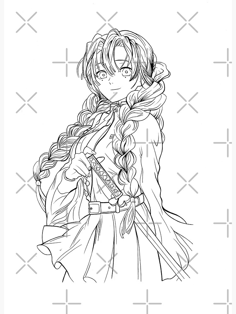 "mitsuri" Poster for Sale by lioneldraws | Redbubble