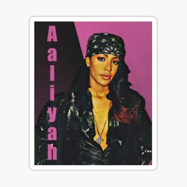 "Aaliyah" Sticker by HaugenOConnor | Redbubble