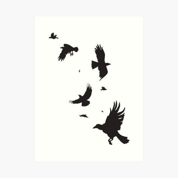 "A Murder of Crows" Art Print for Sale by omnibob8 | Redbubble