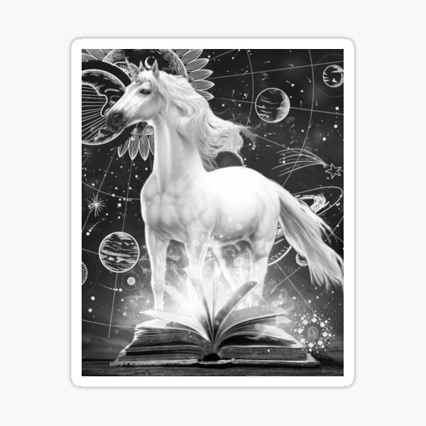 "Astral unicorn " Sticker for Sale by ElhaChBa | Redbubble