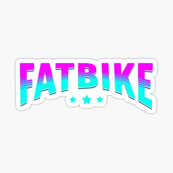 "Fat Bike " Sticker by artOfCal013 | Redbubble