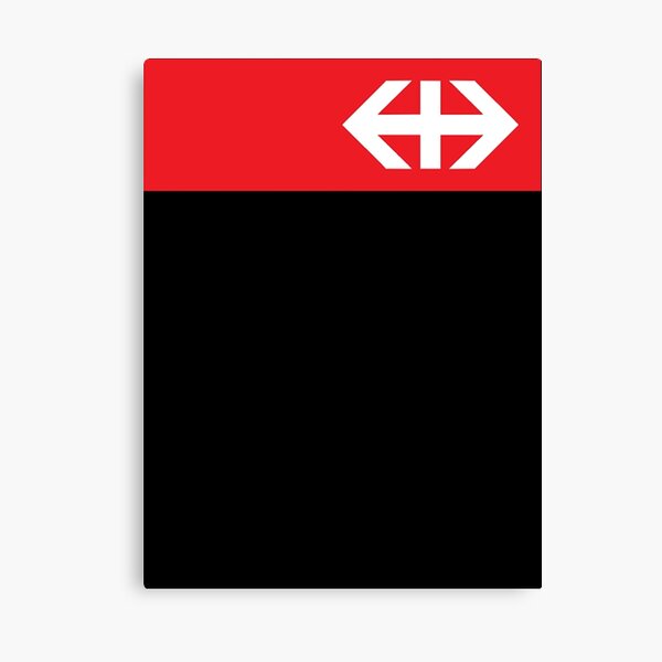 "Swiss Federal Railways (SBB-CFF-FFS) Logo" Canvas Print for Sale by ...
