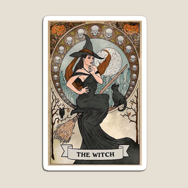 "The Witch Tarot Card Poster, Witch Poster, Witch Art, Witch Wall Art ...