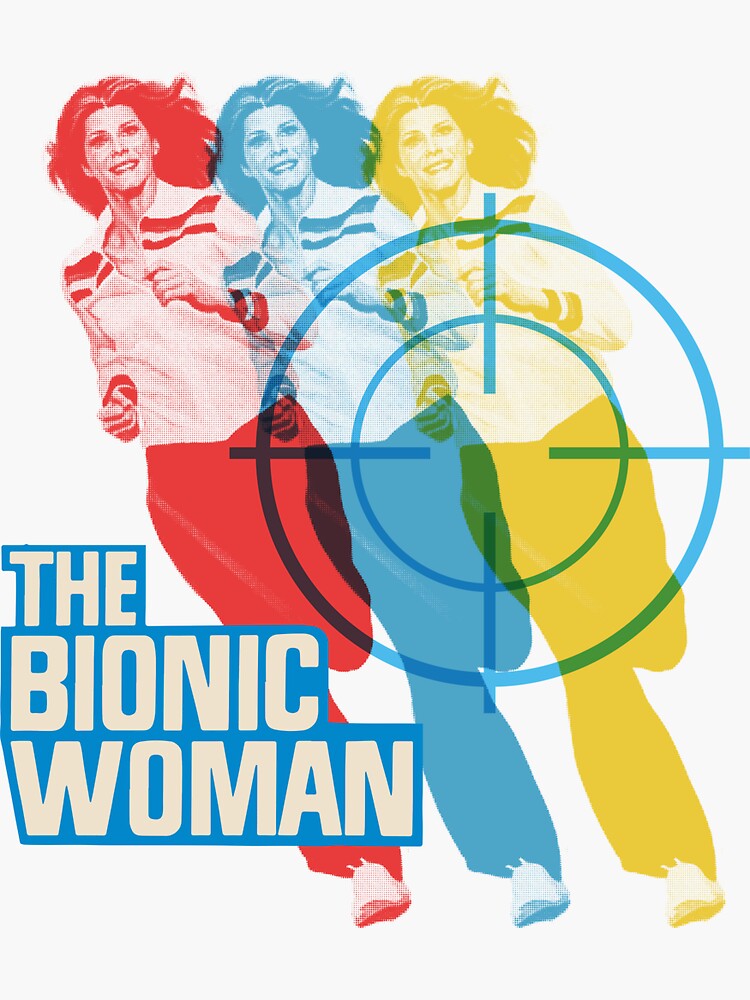 "The Bionic Woman" Sticker for Sale by GRAFIKA65 | Redbubble
