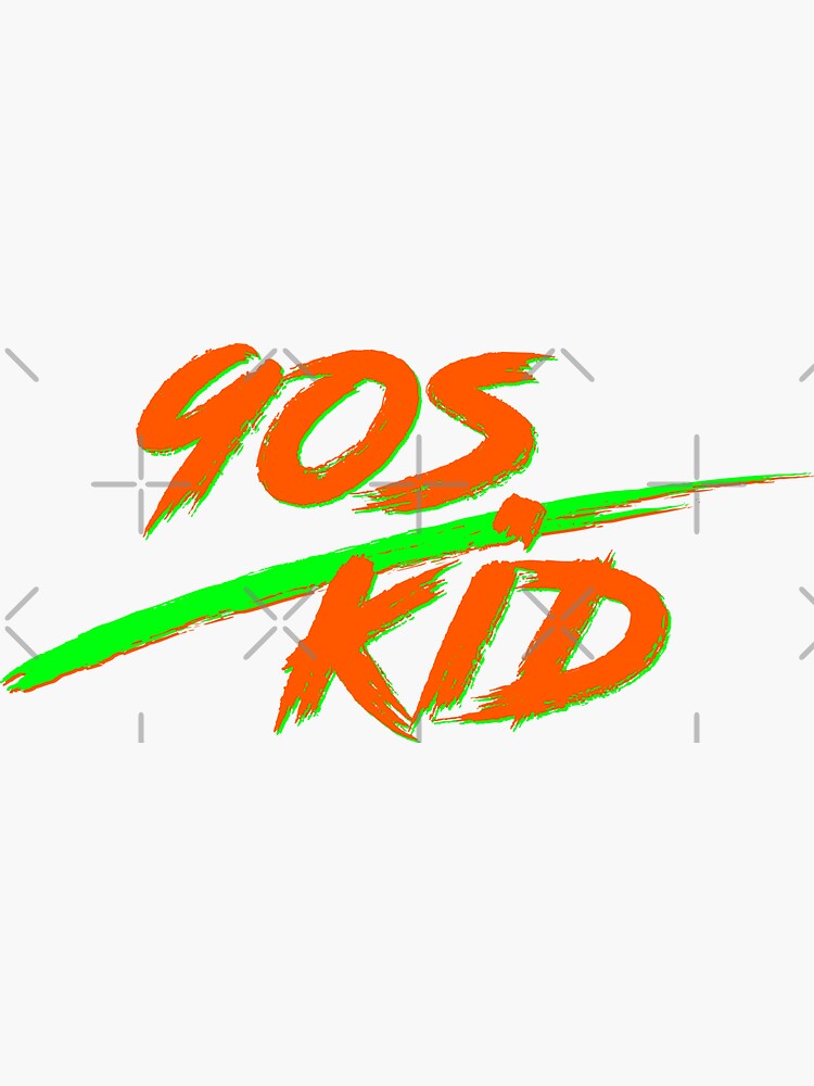"90s Kid" Sticker for Sale by 90s-Mall | Redbubble
