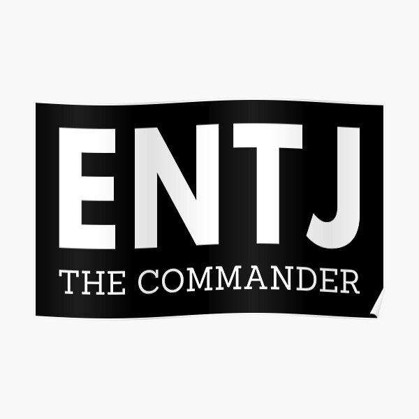 Póster «ENTJ the Commander Personality Database MBTI Tipos de ...