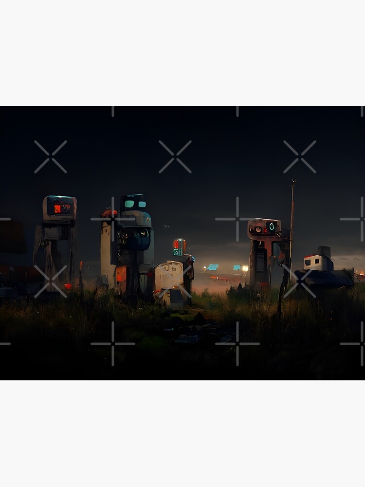 "Robot Graveyard #1" Poster for Sale by philsouth | Redbubble