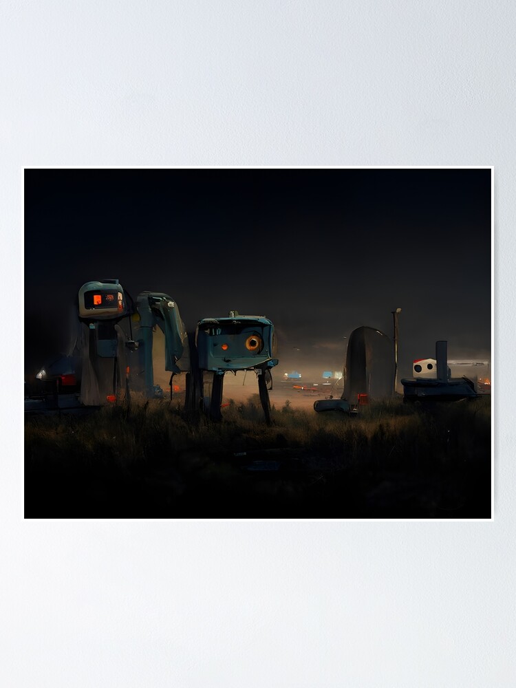 "Robot Graveyard #2" Poster for Sale by philsouth | Redbubble