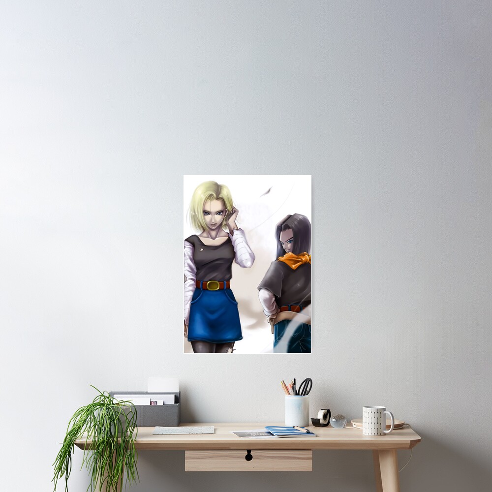 "Android 18 Dragon Ball Drawing" Poster for Sale by antioneart | Redbubble
