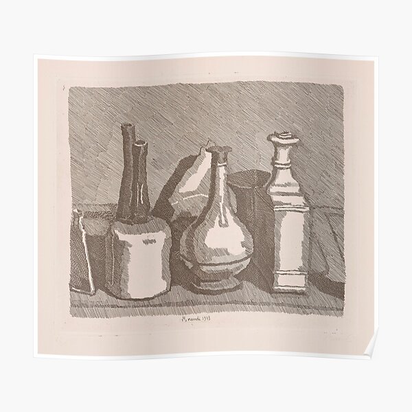 "Giorgio Morandi - Still Life Vases" Poster for Sale by antiquepaperart ...