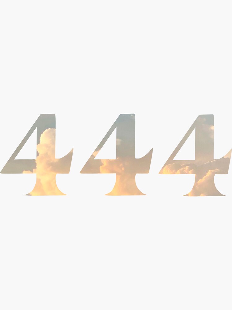 "444 Protection Angel Number" Sticker by BDProductionss | Redbubble